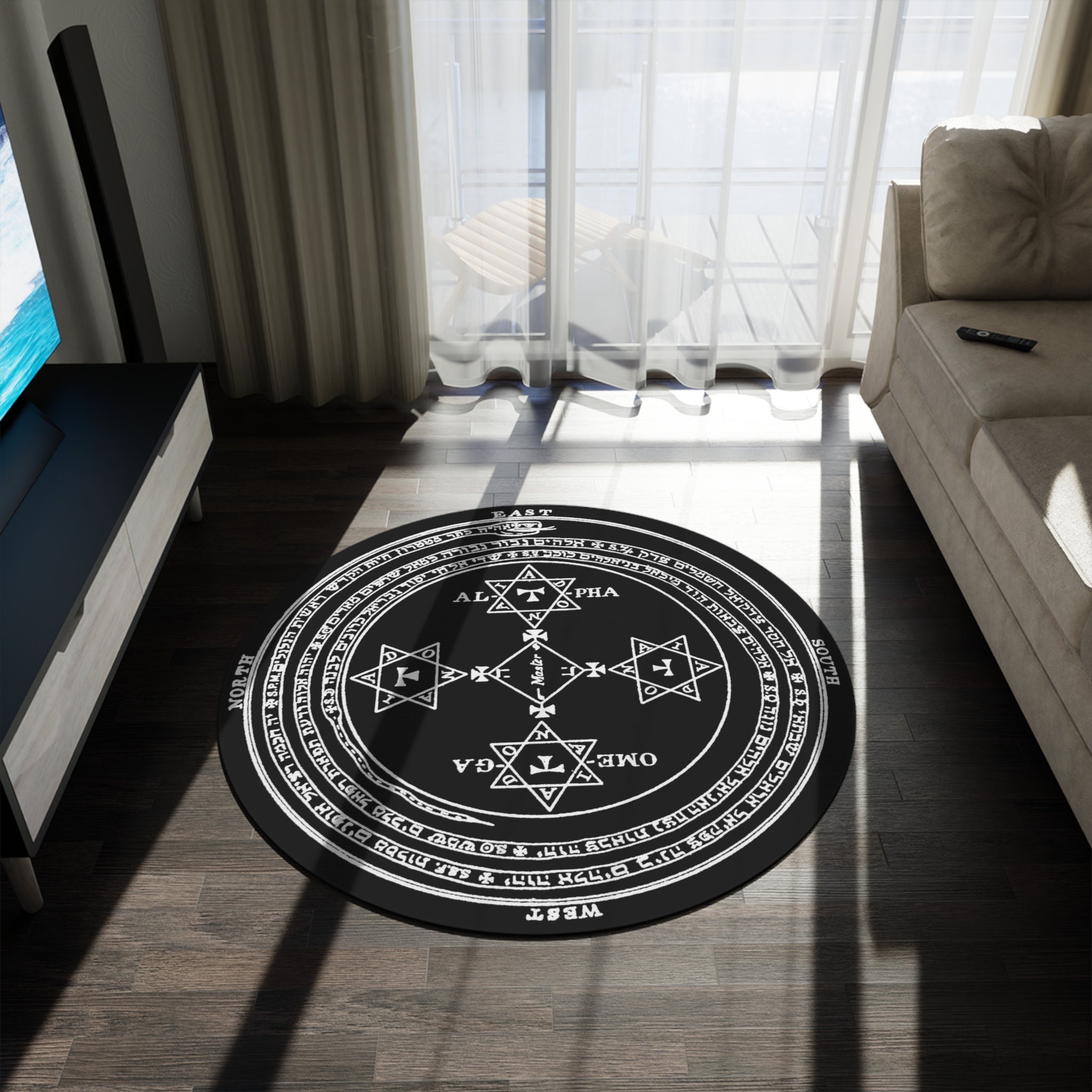 Goetia Lesser Key of Solomon Round Carpet Magic Circle Hermetic ...