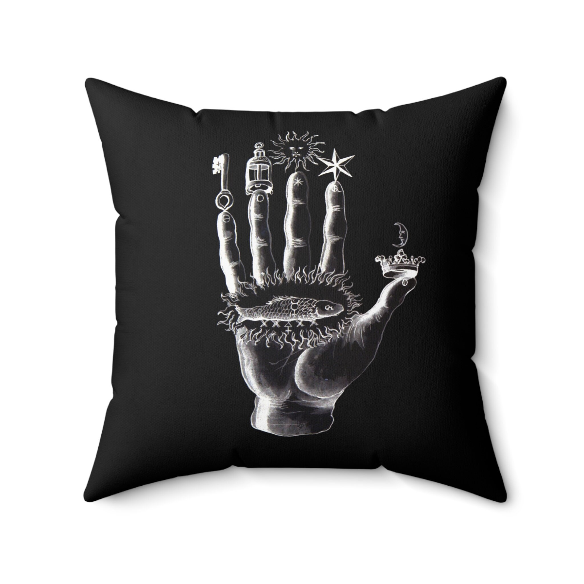 Hand of the Philosophers Alchemist Throw Pillow Accent Pillow - Etsy