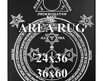 Goetia Lesser Key of Solomon Round Carpet Magic Circle Hermetic ...