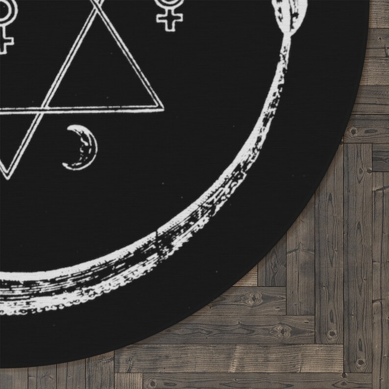 Alchemy Ouroboros Magic Circle Round Carpet Hermetic Rosicrucian ...