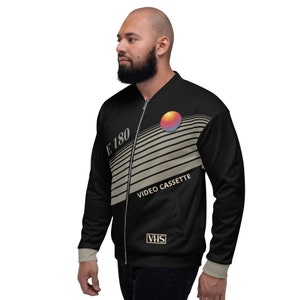 VHS Tapes Retrowave Vaporwave Cassette Tapes Cyberpunk Jacket 80s ...