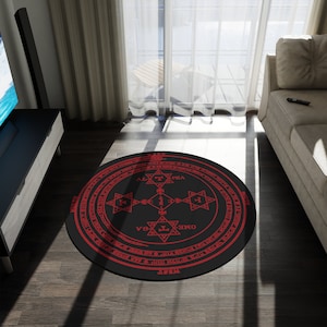 Goetia Lesser Key of Solomon Magic Circle Round Carpet Hermetic ...