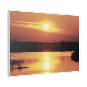 Beautiful Sunset Canva - Etsy