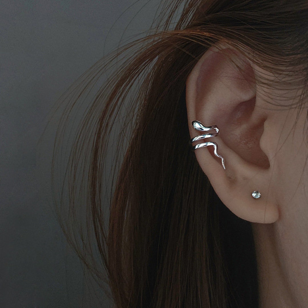 Snake Ear Cuff Gothic Serpent Ear Cuff Snake Wrap Earring - Etsy UK