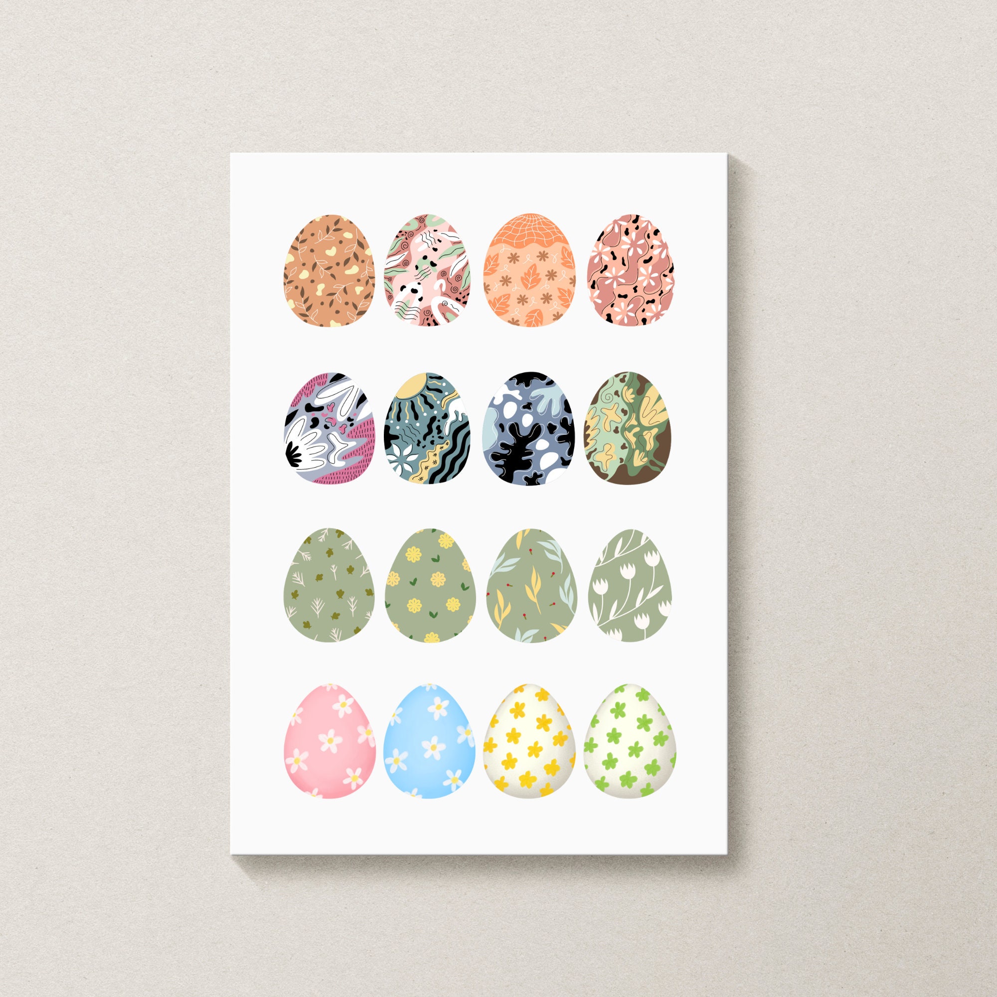 Easter Gallery Wall Art Set of 16, Printable Wall Art, Spring Art ...