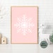 Pink Christmas Poster, Pink Christmas Decor, Retro Sign, Gallery Wall ...
