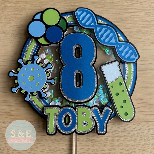 Science Cake Topper - Etsy