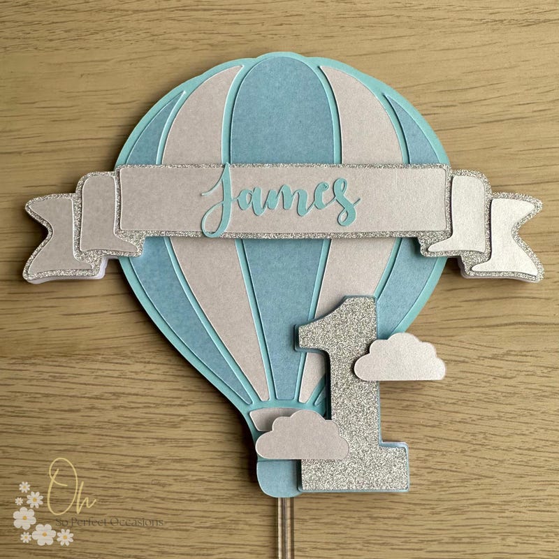 Balloon Cake Topper - Etsy