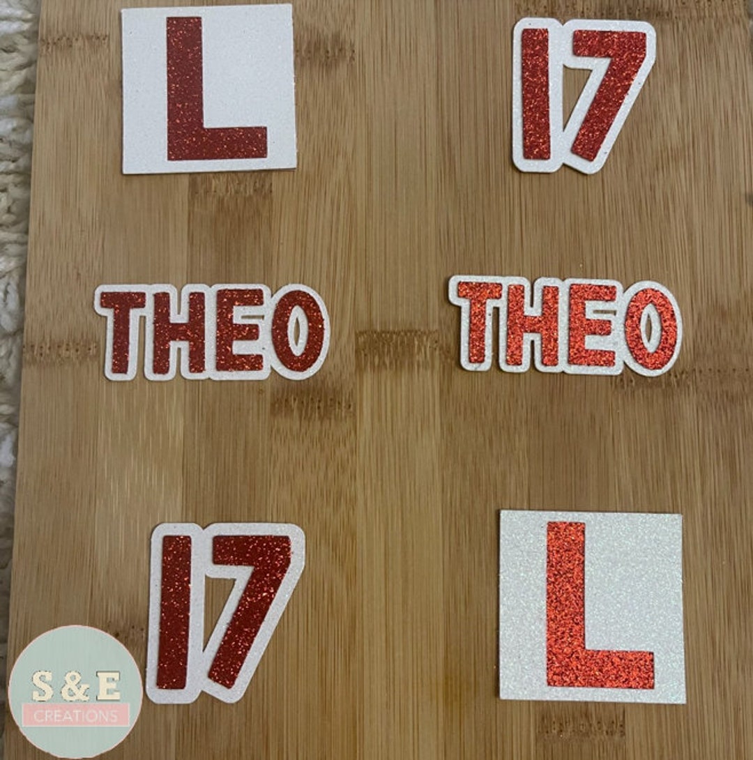 L Plate Cupcake Toppers Learner Driver Cupcake Toppers Birthday Cupcake ...