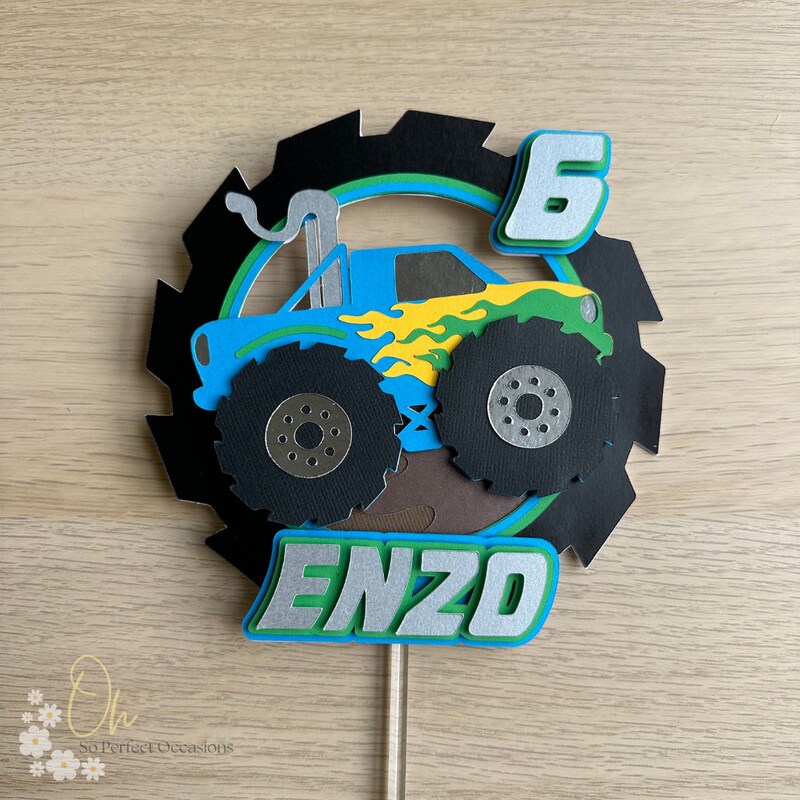 Monster Truck Cake Topper - Etsy