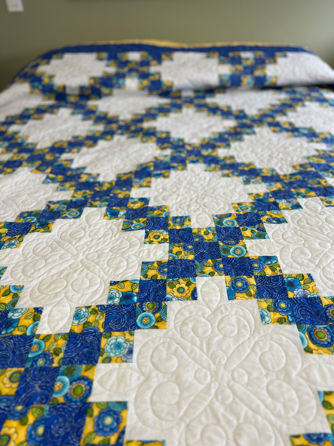 Double Irish Chain Quilt - Etsy