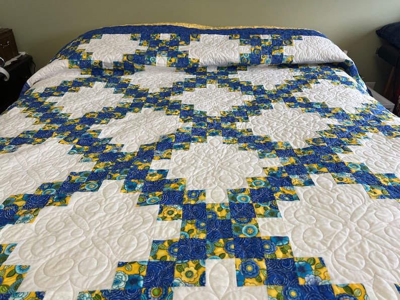 Double Irish Chain Quilt - Etsy
