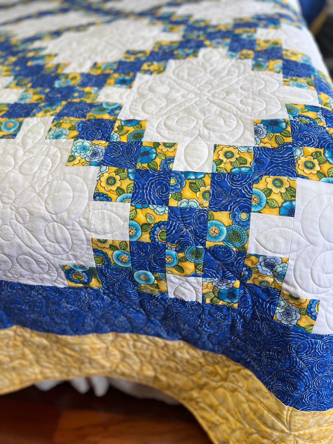 Double Irish Chain Quilt - Etsy