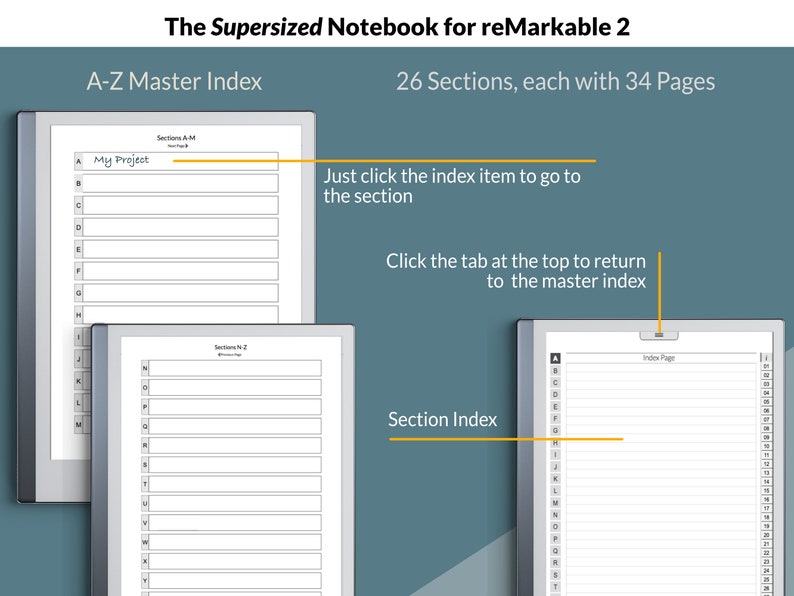 Remarkable 2 Template Squared Notes Digital Notes Digital Notebook ...