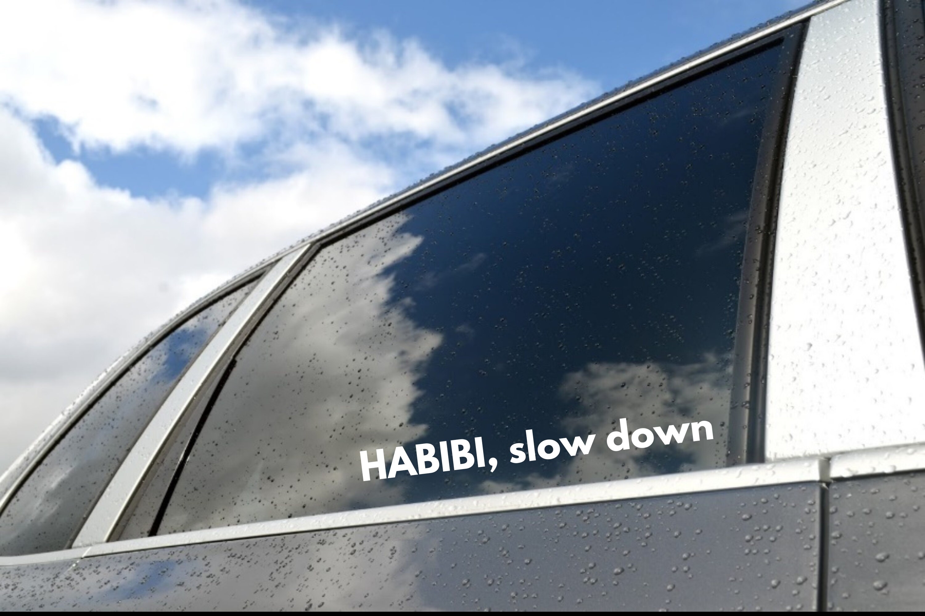 HABIBI Slow Down Car Decal Car Decals Name Stickers - Etsy