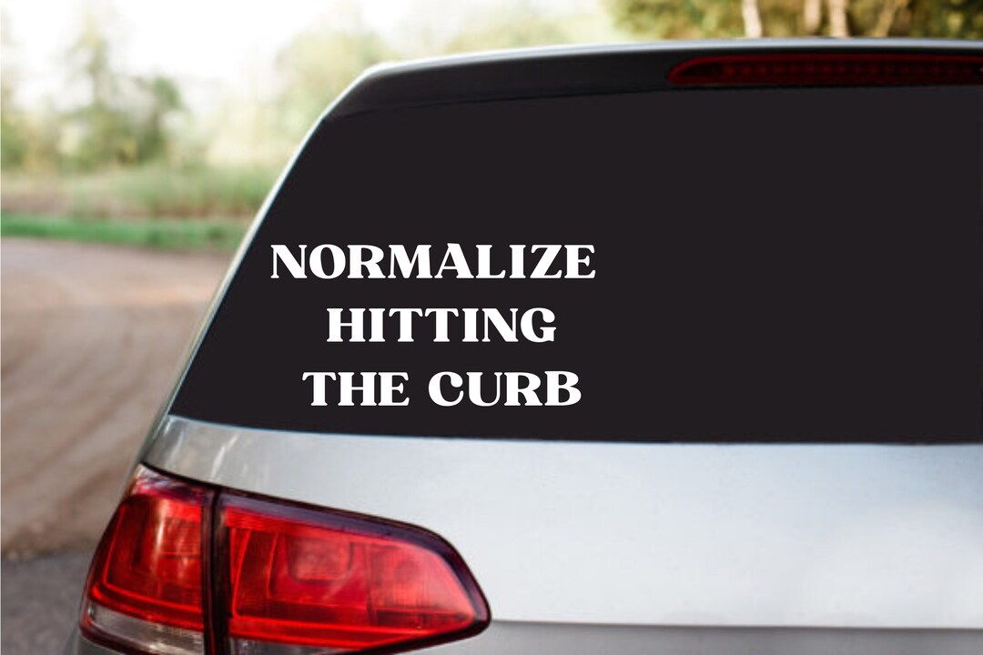 Normalize Hitting the Curb Decal | Car Decals | Name Stickers | Logo Decals | Stickers for Cars ...