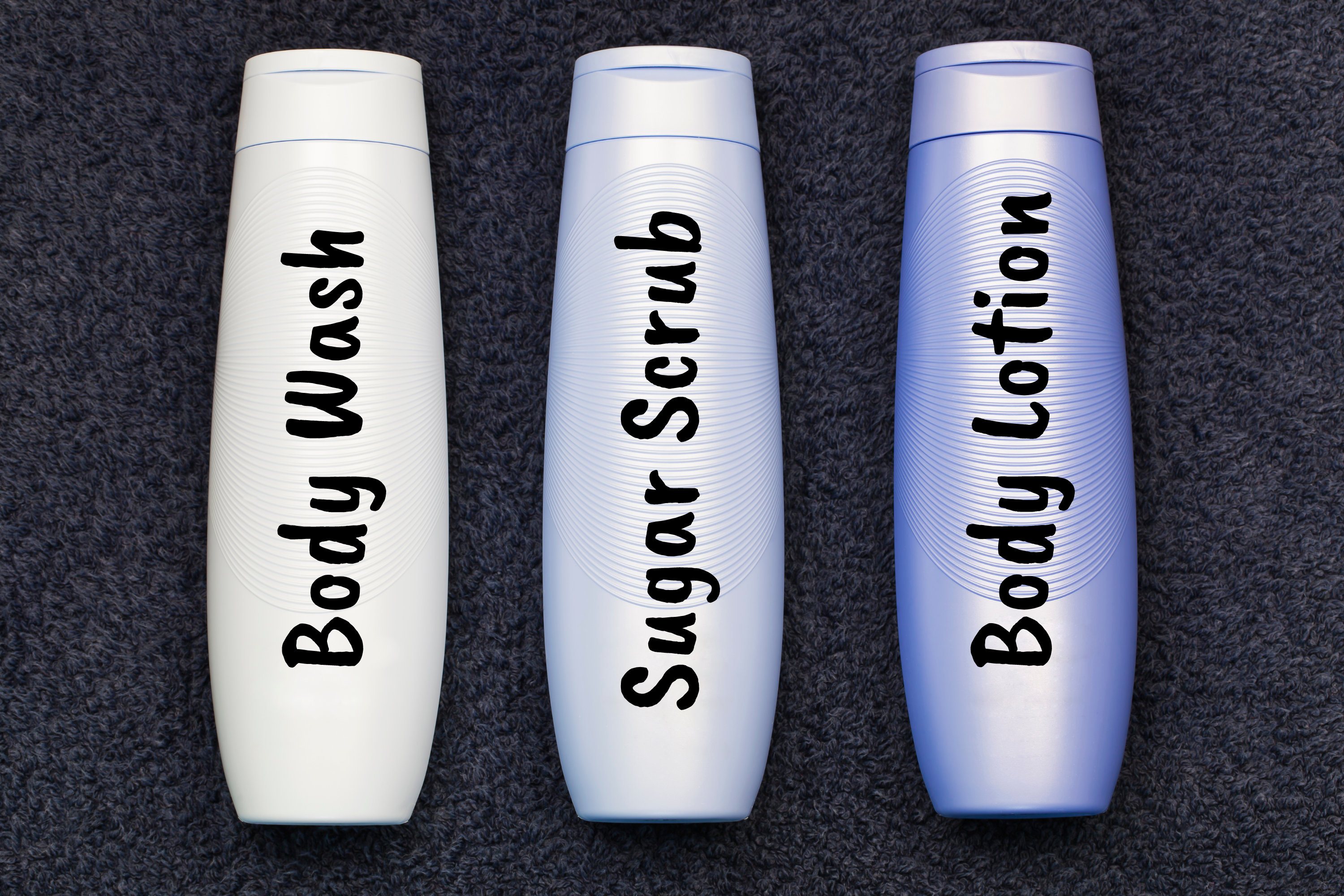 Bathroom Bottles Custom Text Decals DECAL ONLY Washroom Decals Washroom ...