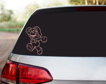 Car Stickers Mario - Etsy