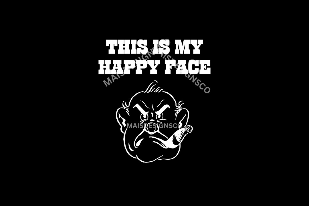 This is My Happy Face Decal | Car Decals | Name Stickers | Window ...
