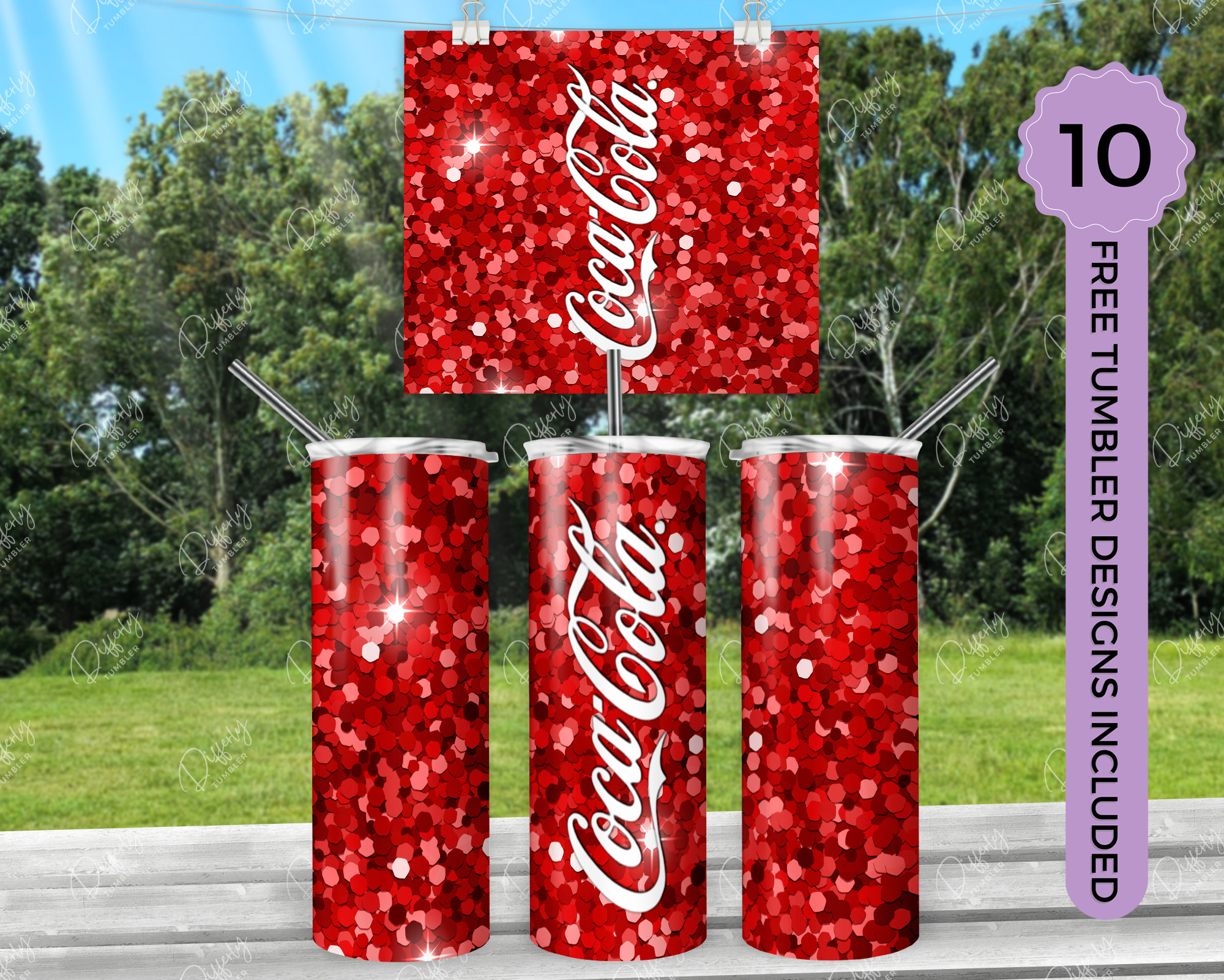 Soda Inspired 20oz Tumbler Wrap Design, Soda 20oz Template, Straight ...