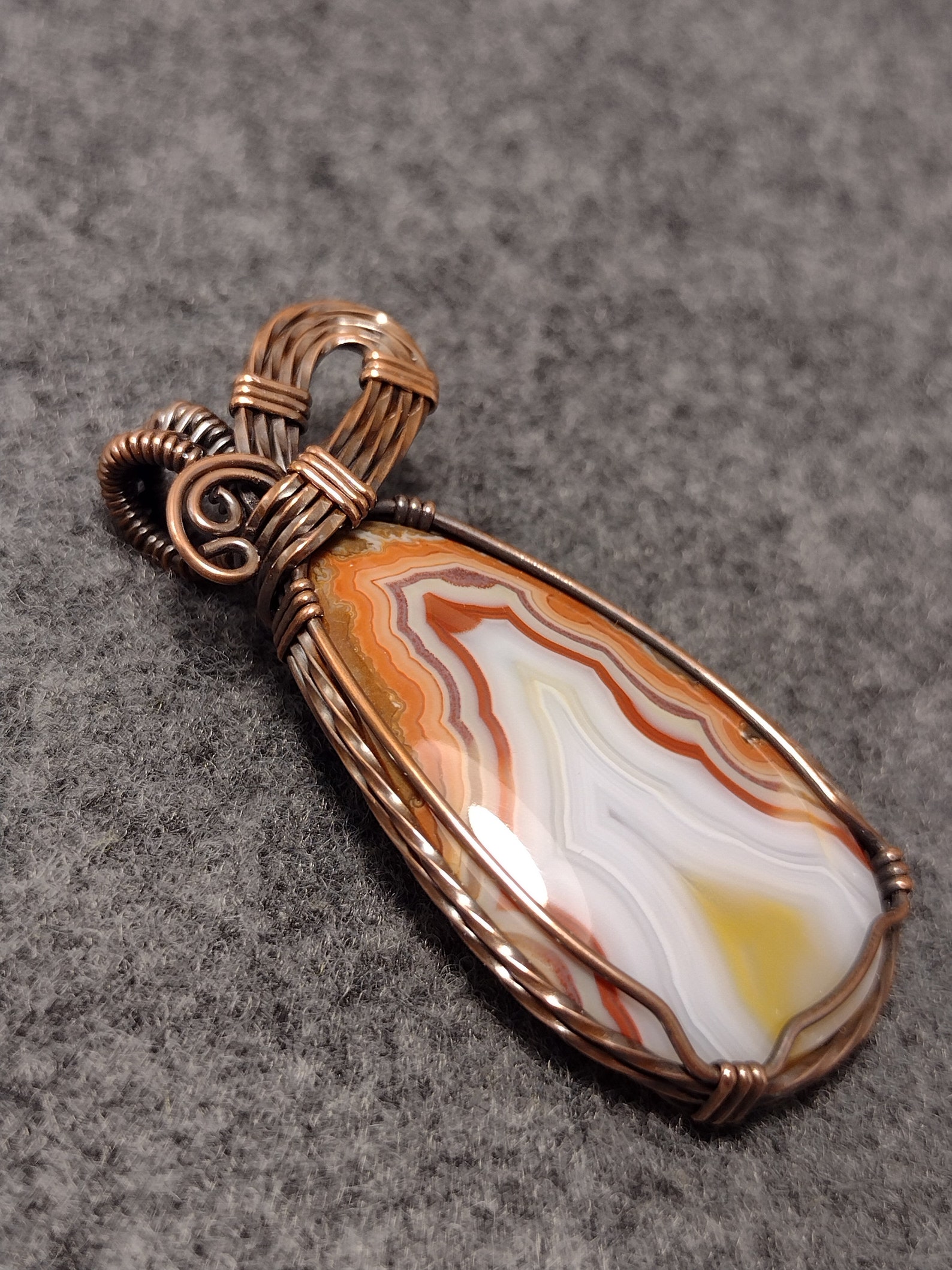 Teepee Canyon Agate Pendant - South Dakota Teepee Canyon Agate Cabochon ...