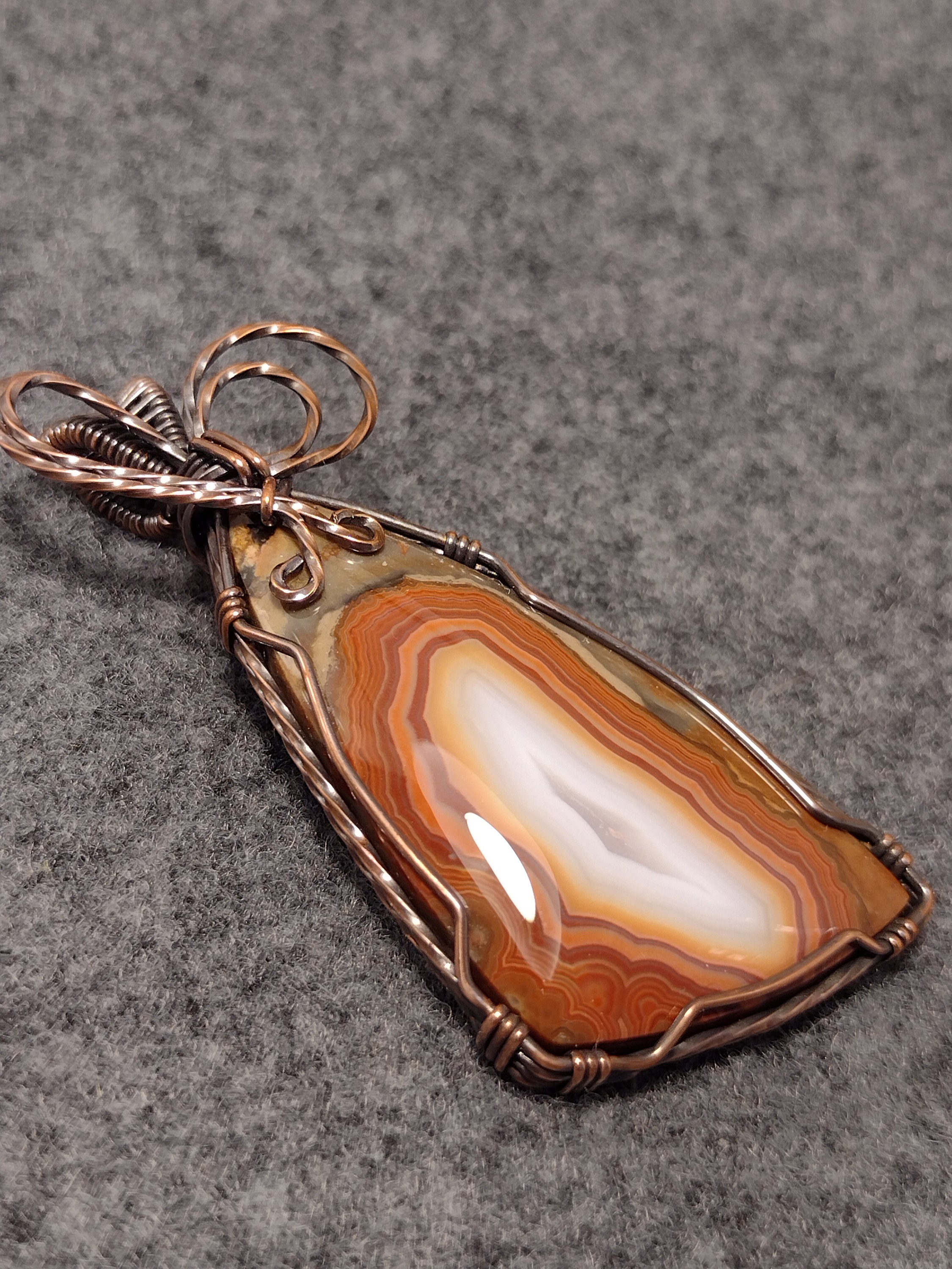 Teepee Canyon Agate Pendant - South Dakota Teepee Canyon Agate Cabochon ...