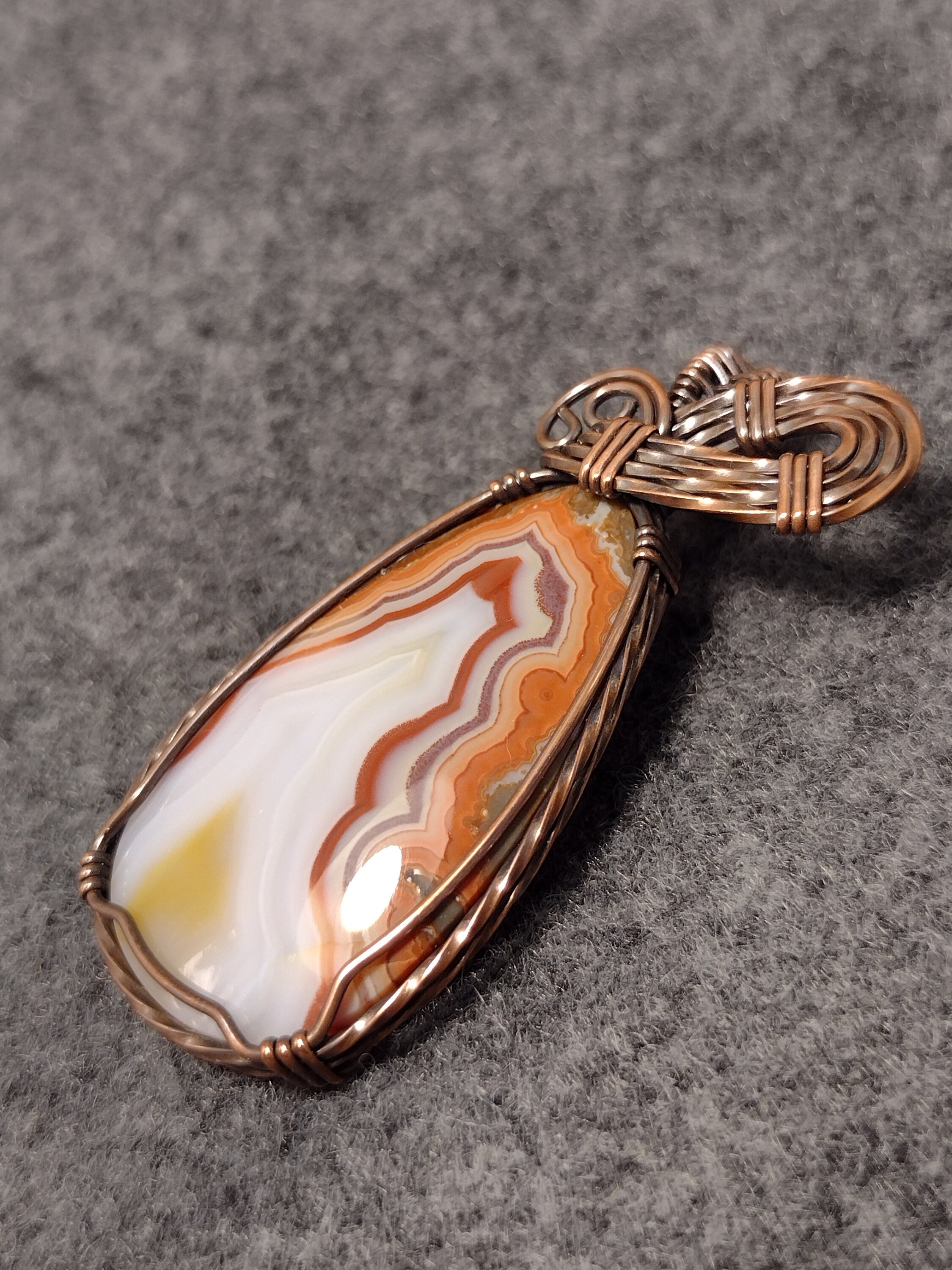 Teepee Canyon Agate Pendant South Dakota Teepee Canyon Agate Cabochon ...