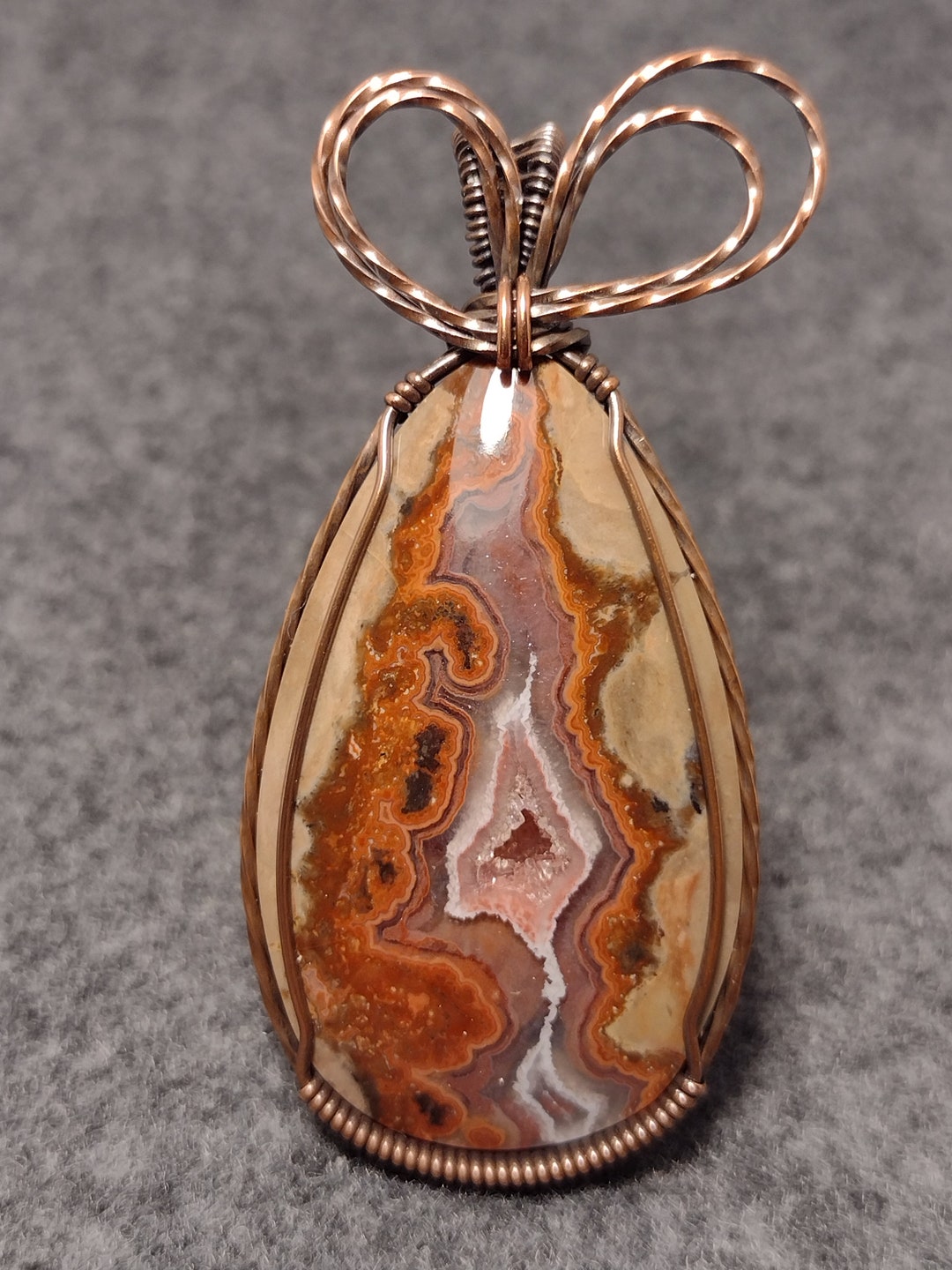 Teepee Canyon Agate Pendant South Dakota Teepee Canyon Agate Cabochon ...