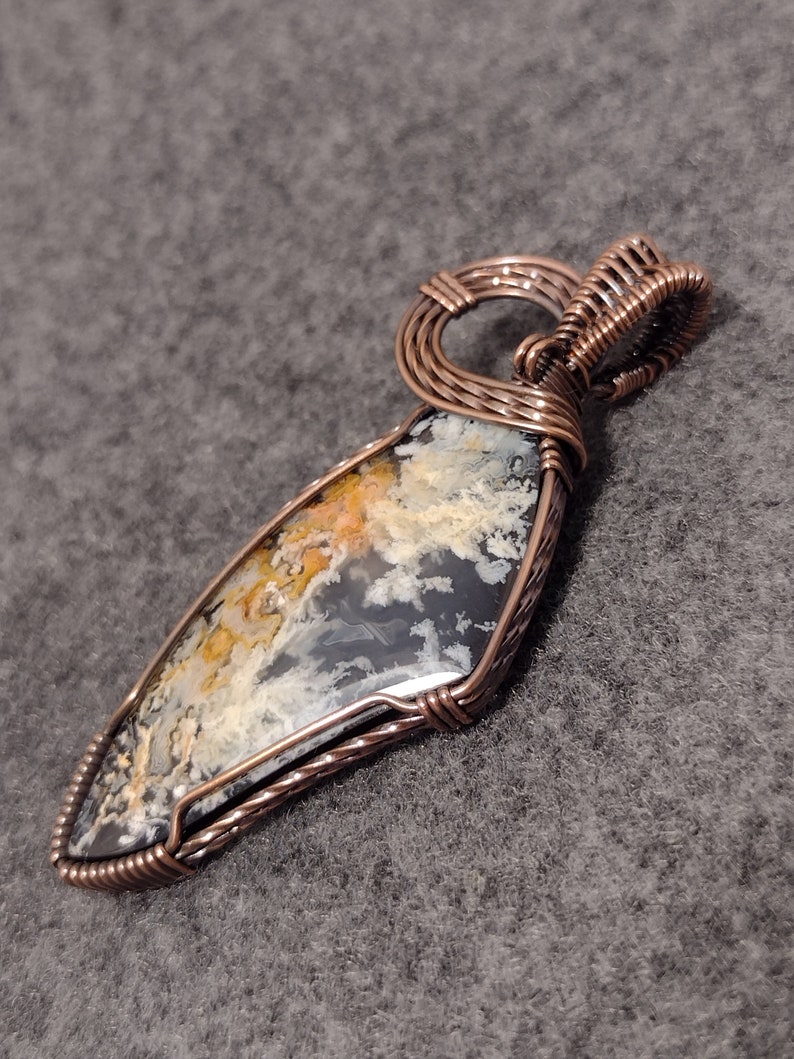 Regency Rose Plume Agate Doublet Pendant Regency Rose Plume Agate ...
