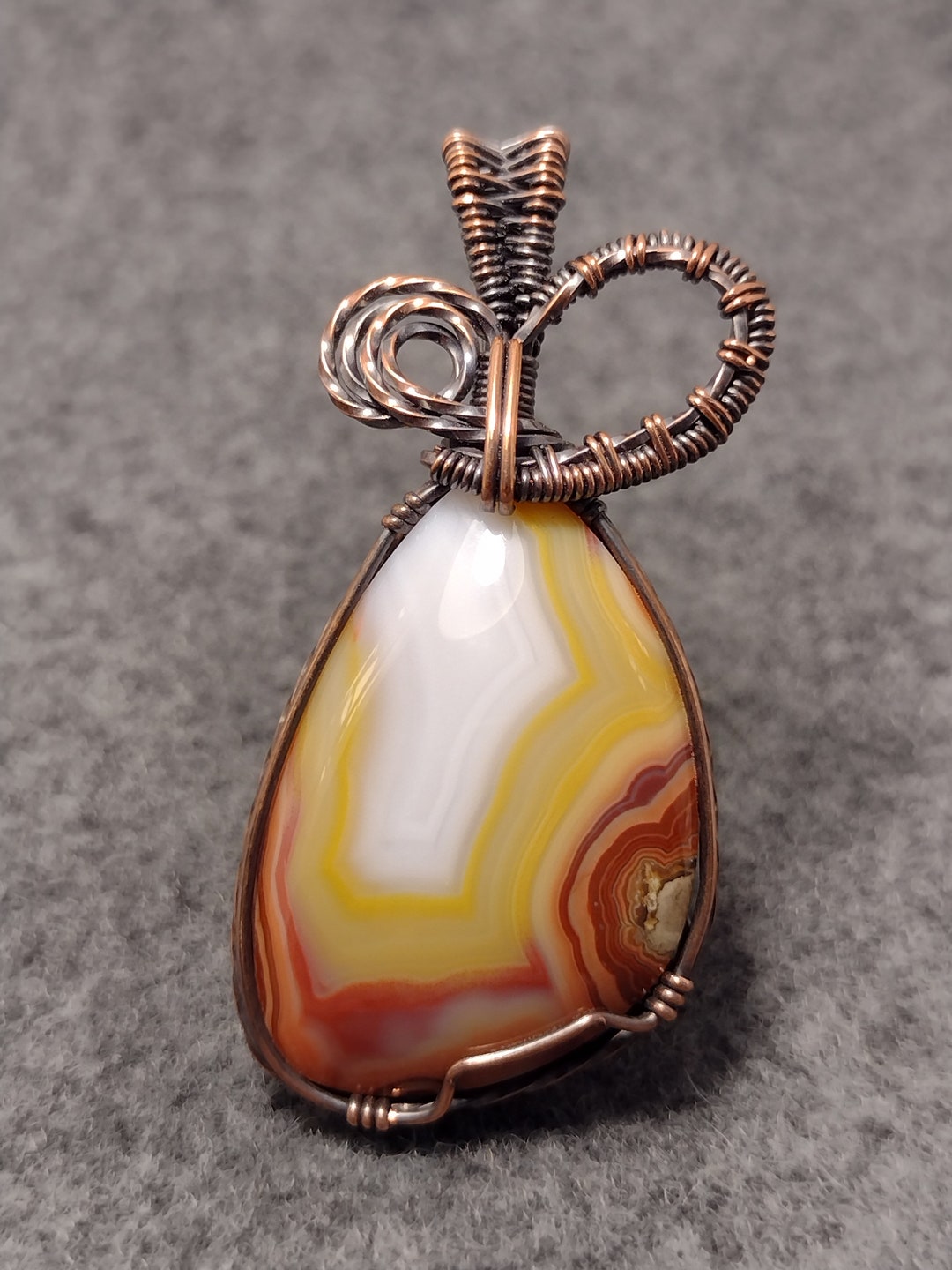 Teepee Canyon Agate Pendant - South Dakota Teepee Canyon Agate Cabochon ...