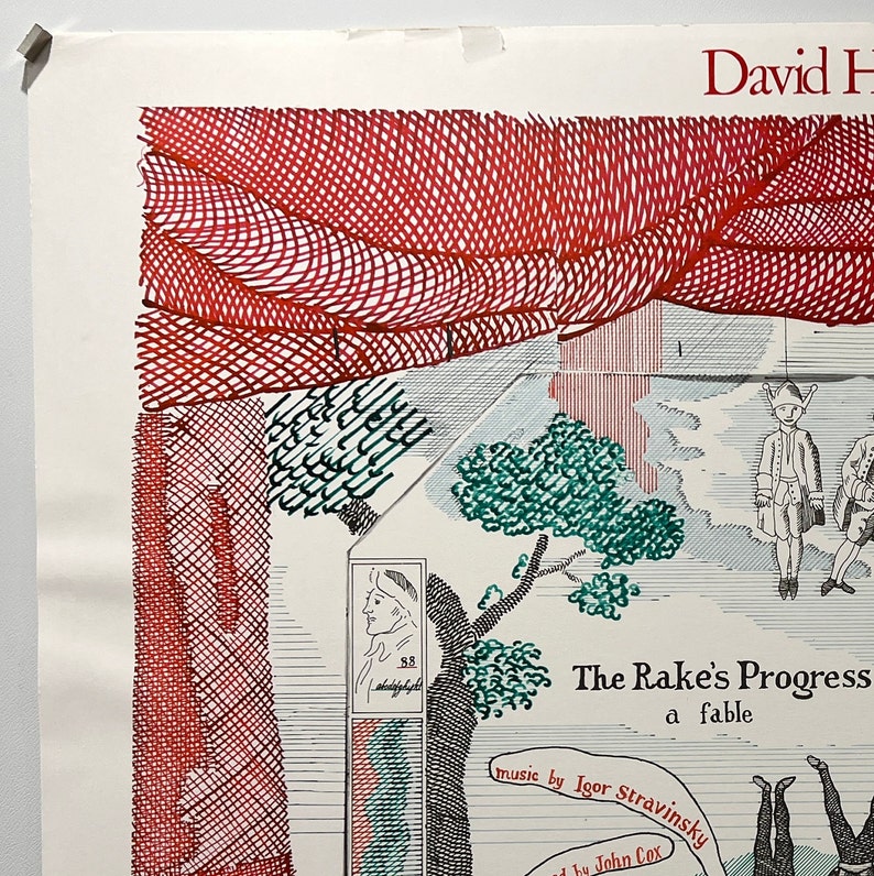 David Hockney Poster - the Rake’s Progress (ashmolean Museum, Oxford ...