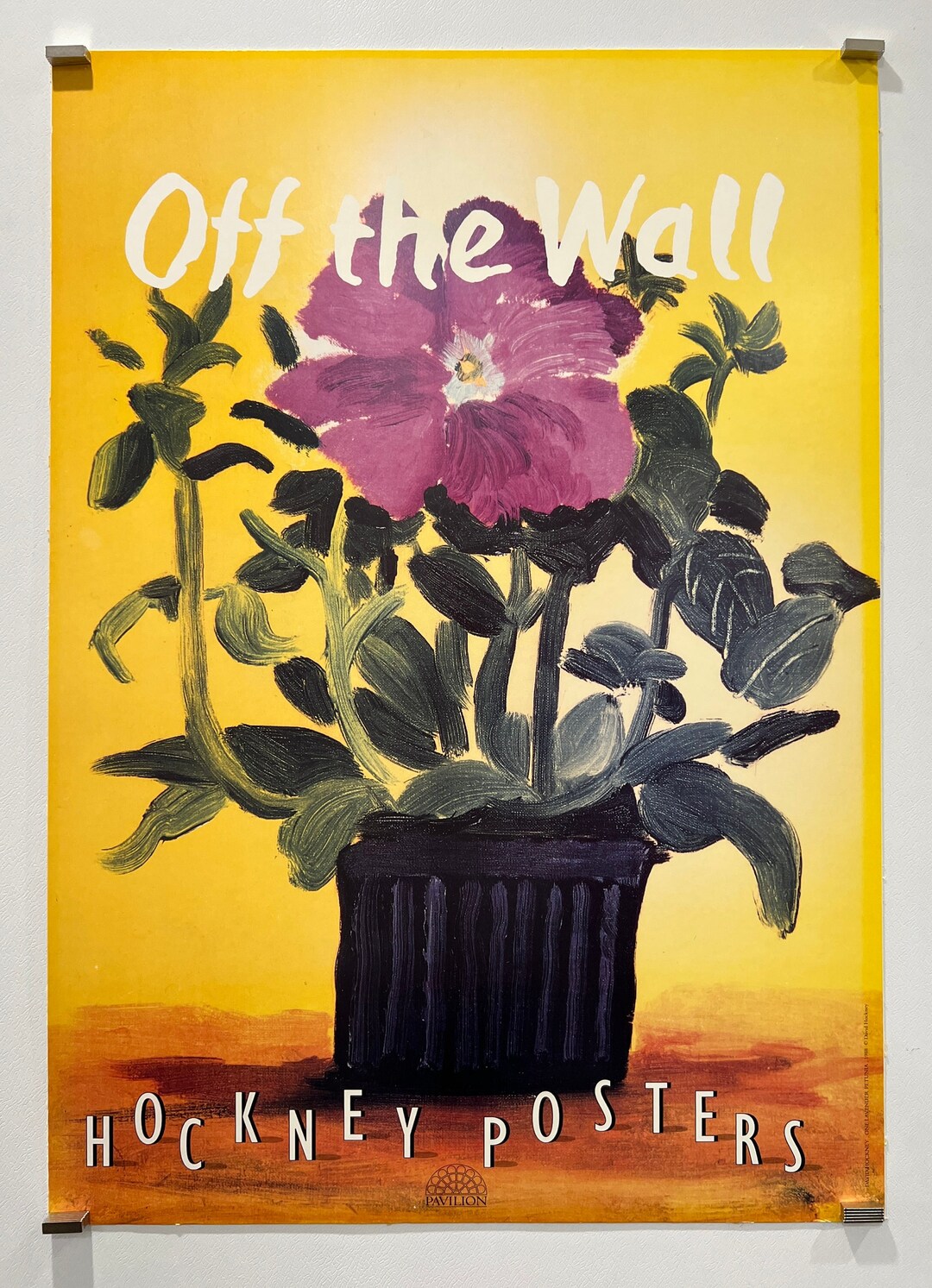 David Hockney Poster - 'off the Wall', 1994 - Original Rare Poster ...