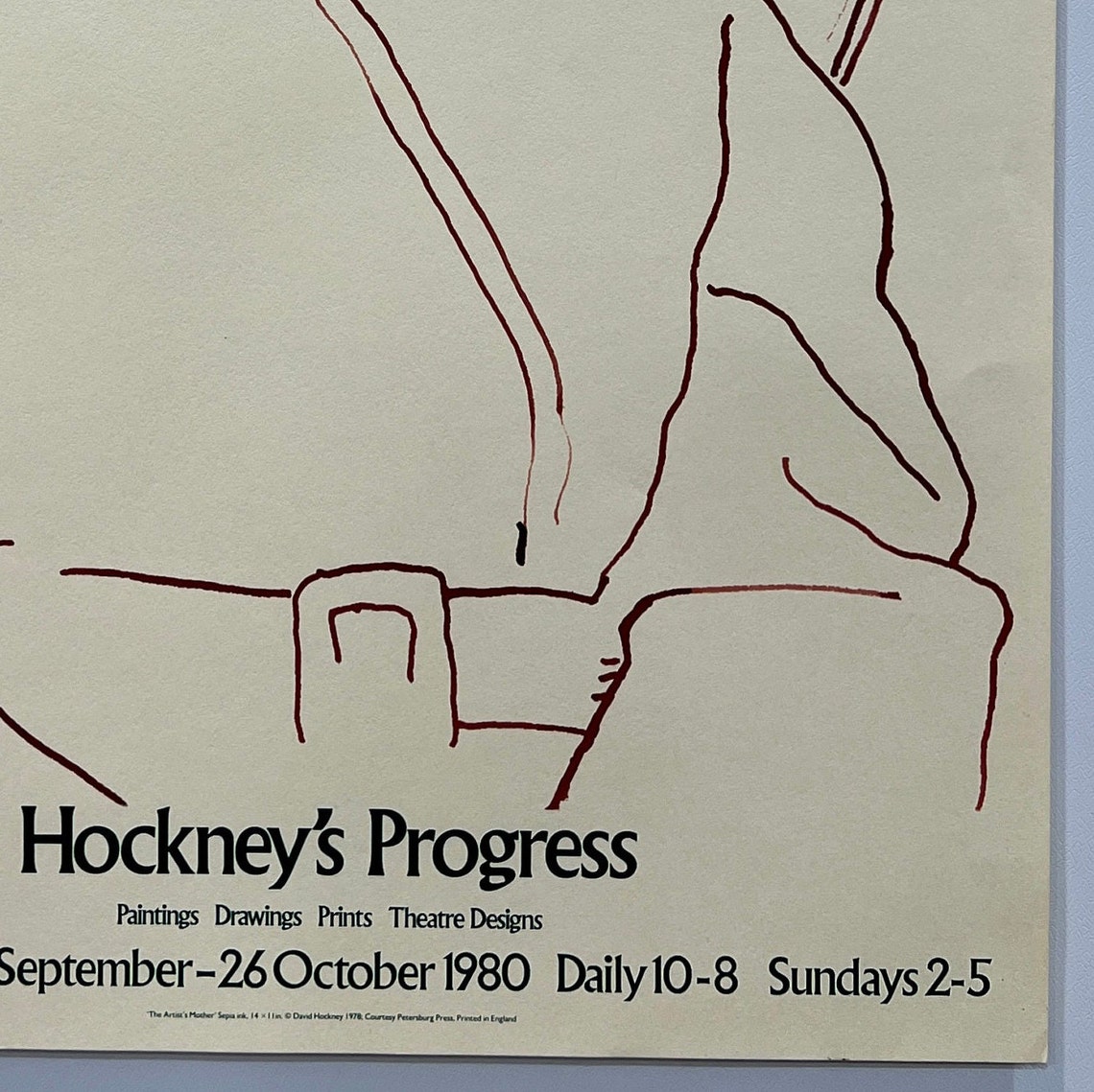 David Hockney Poster Hockney's Progress the - Etsy