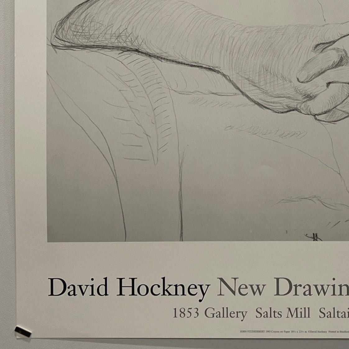 David Hockney Poster John Fitzherbert new Drawings Salts - Etsy