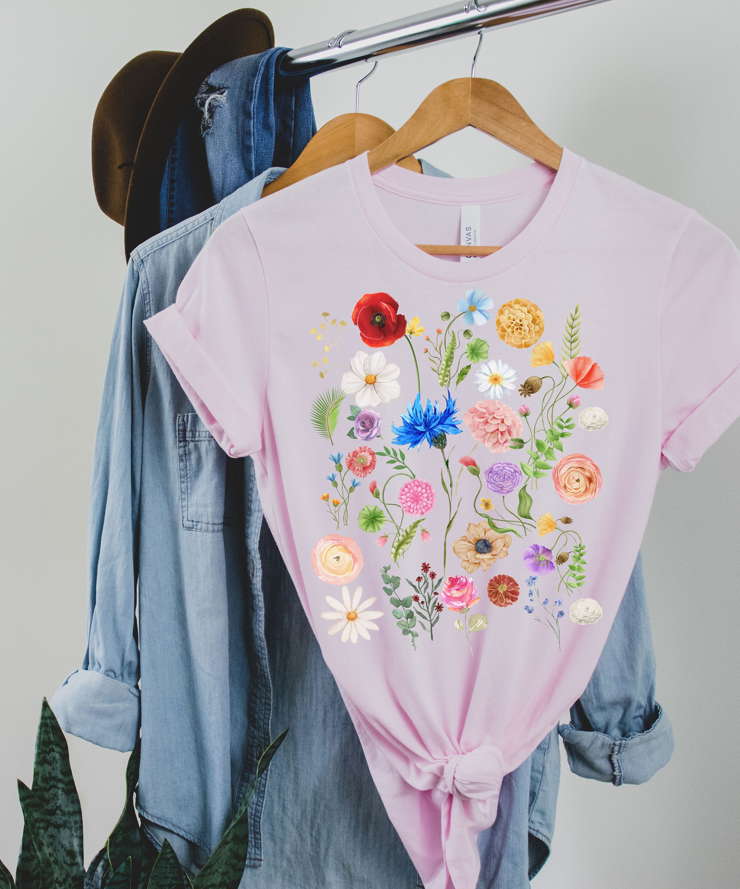Wildflower Tshirt, Wild Flowers Shirt, Floral Tshirt, Flower Shirt ...