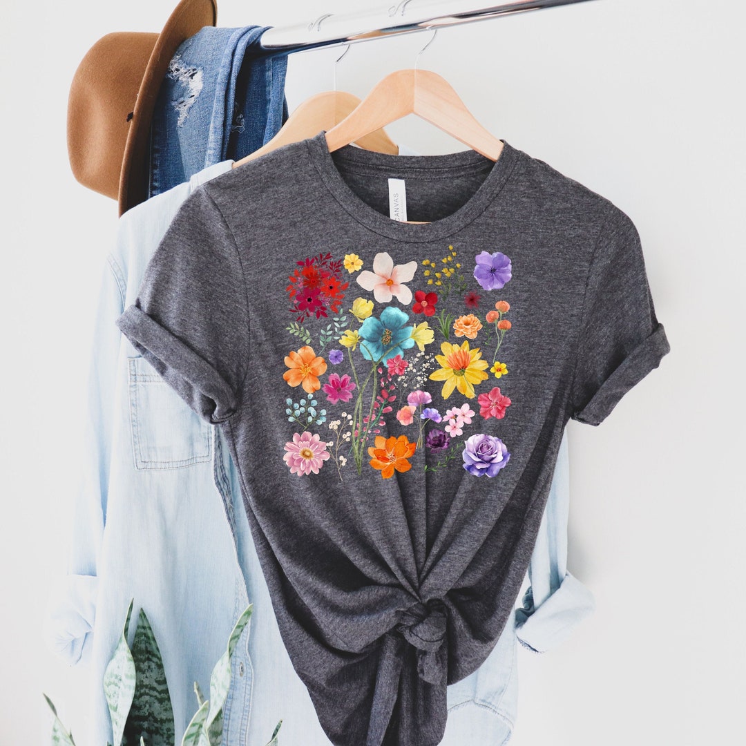 Wildflower Tshirt, Wild Flowers Shirt, Floral Tshirt, Flower Shirt ...