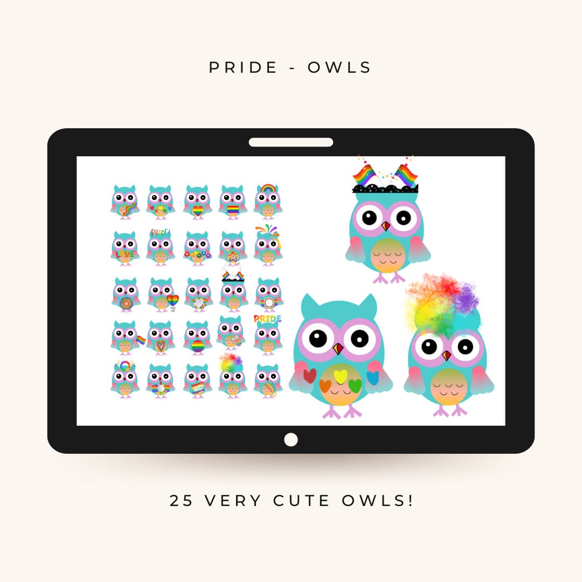Pride Digital Stickers Good Notes Pride Stickers Digital - Etsy