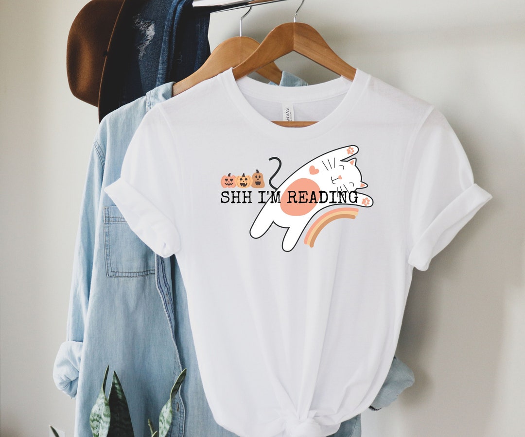 Shh I'm Reading Shirt, Reading Tee, Reading T-shirt, Halloween Reading ...