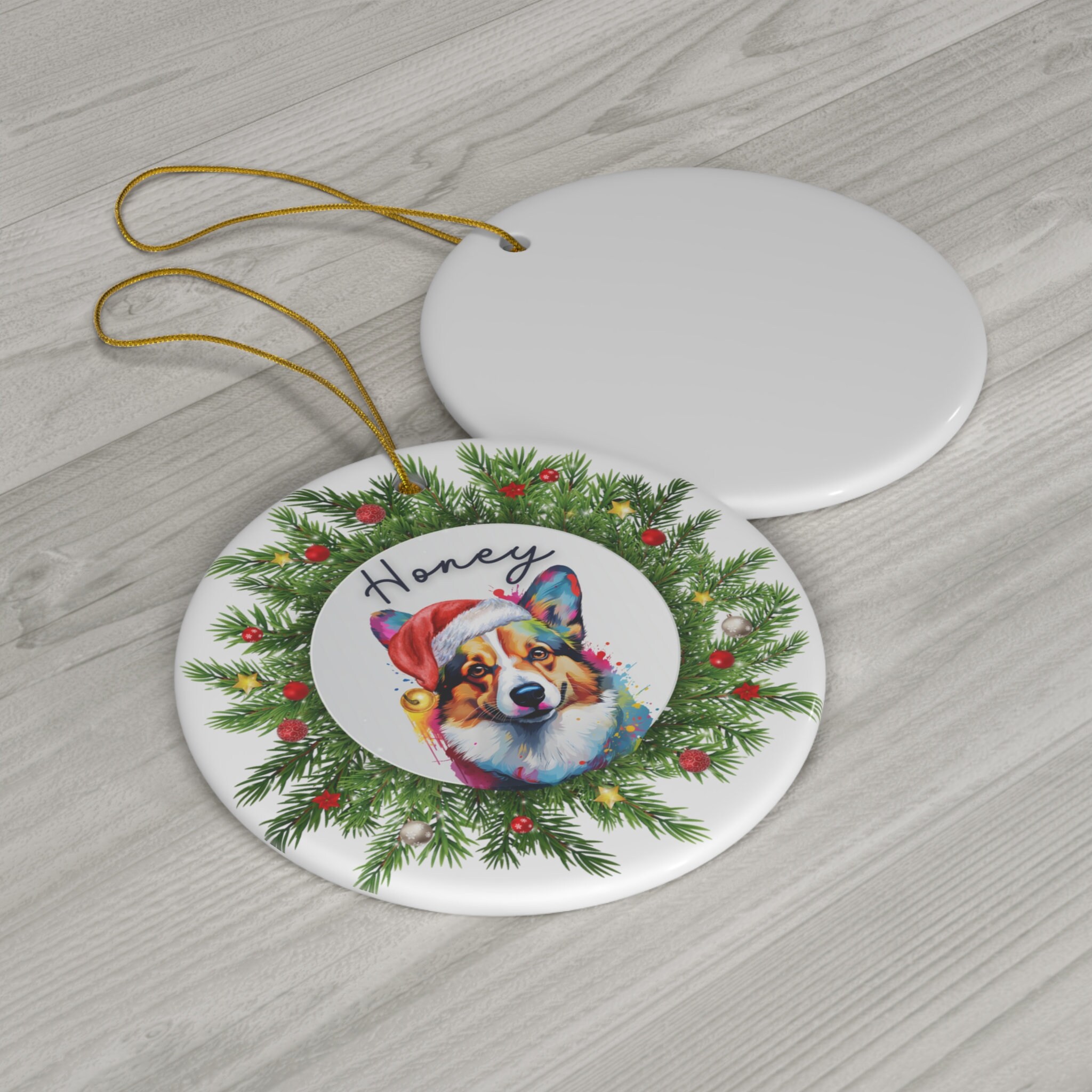Personalized Corgi Ornaments Corgi Christmas Ornaments for Corgi Lovers ...