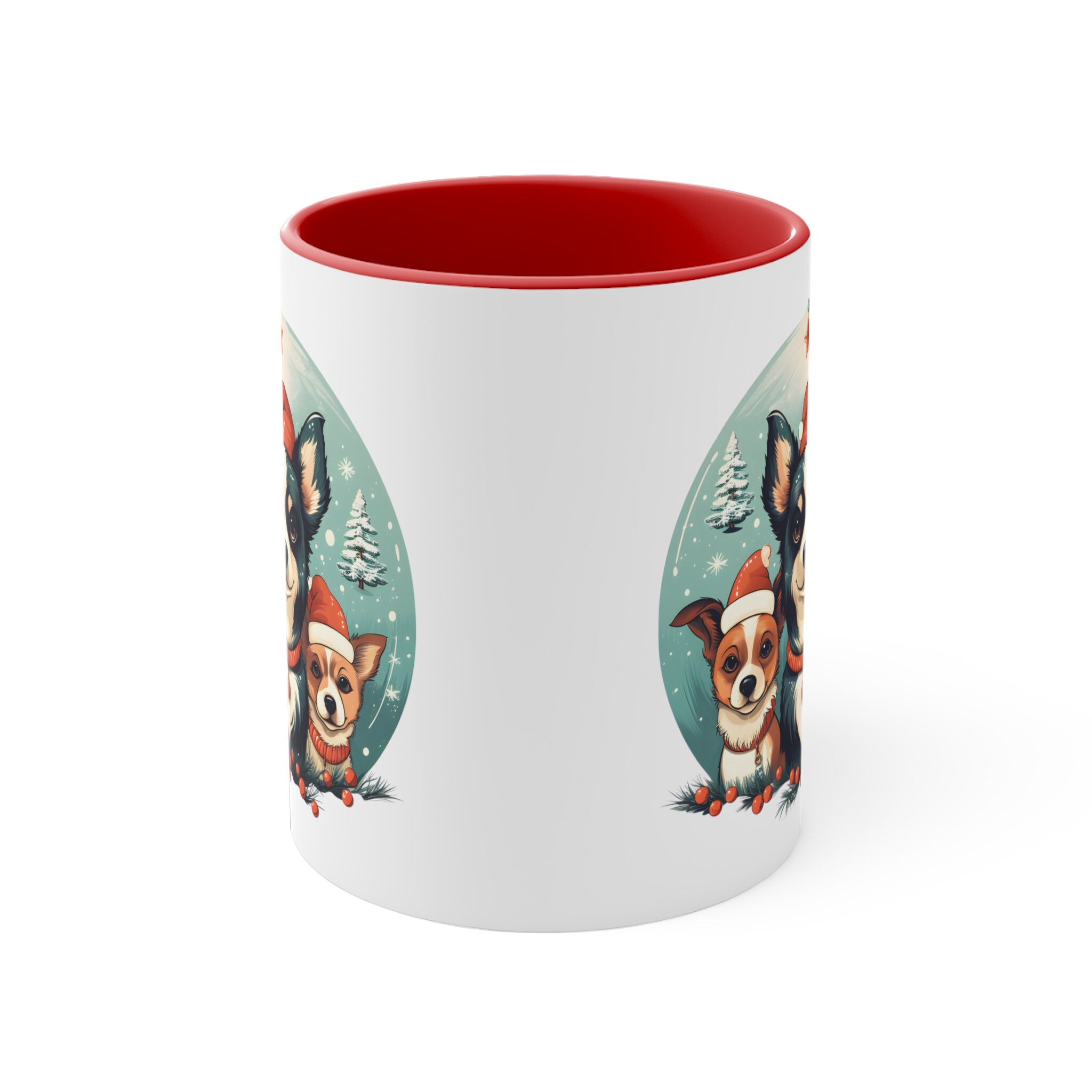 Retro Dogs Mug. Women Christmas Dogs Mug, Cute Vintage Dogs Mug ...