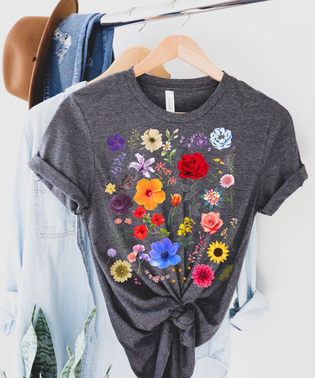 Wildflower Tshirt, Wild Flowers Shirt, Floral Tshirt, Flower Shirt ...
