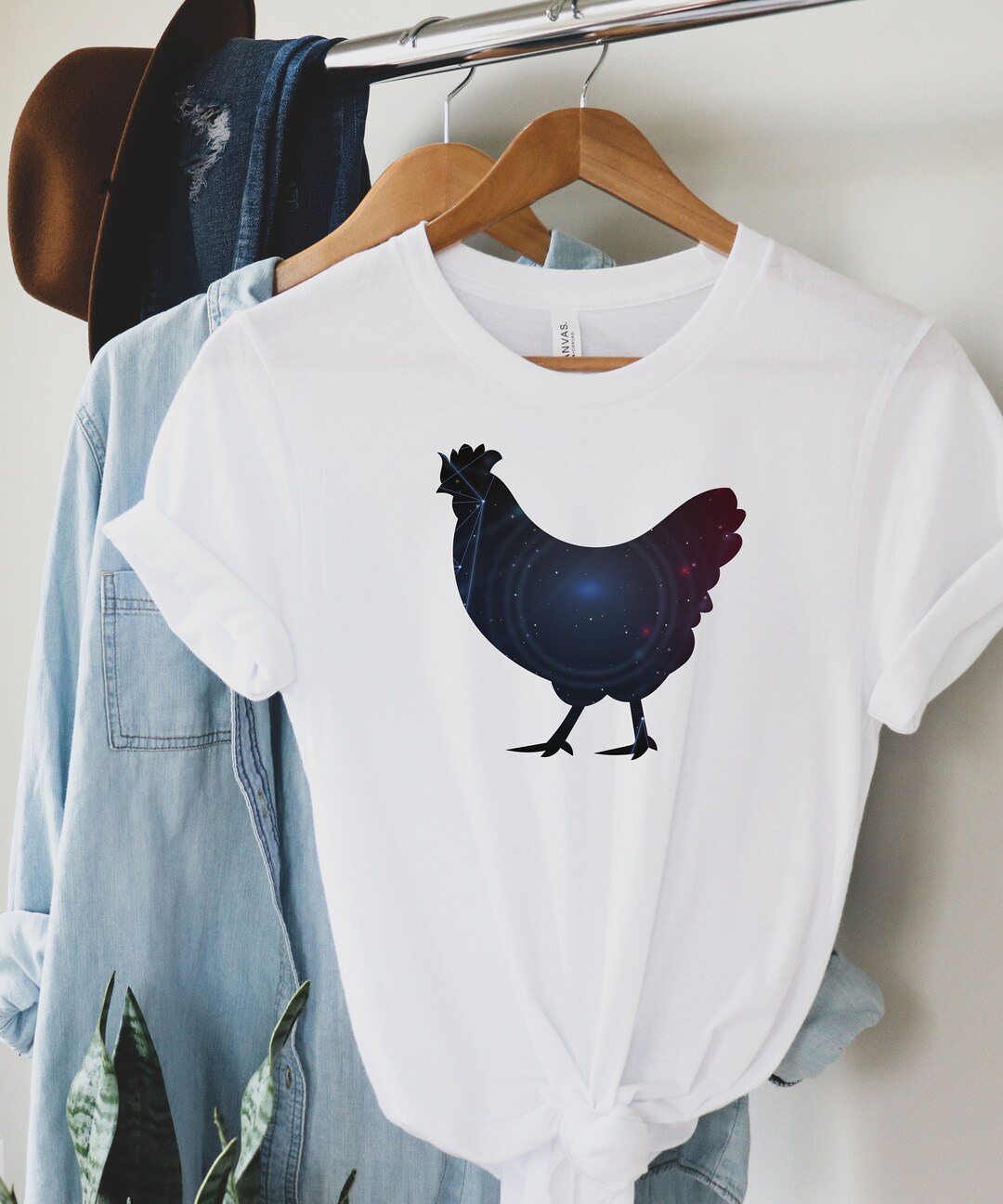 Women Chicken Shirt, Chicken Shirt, Love Chickens, Animal Shirt, Space ...