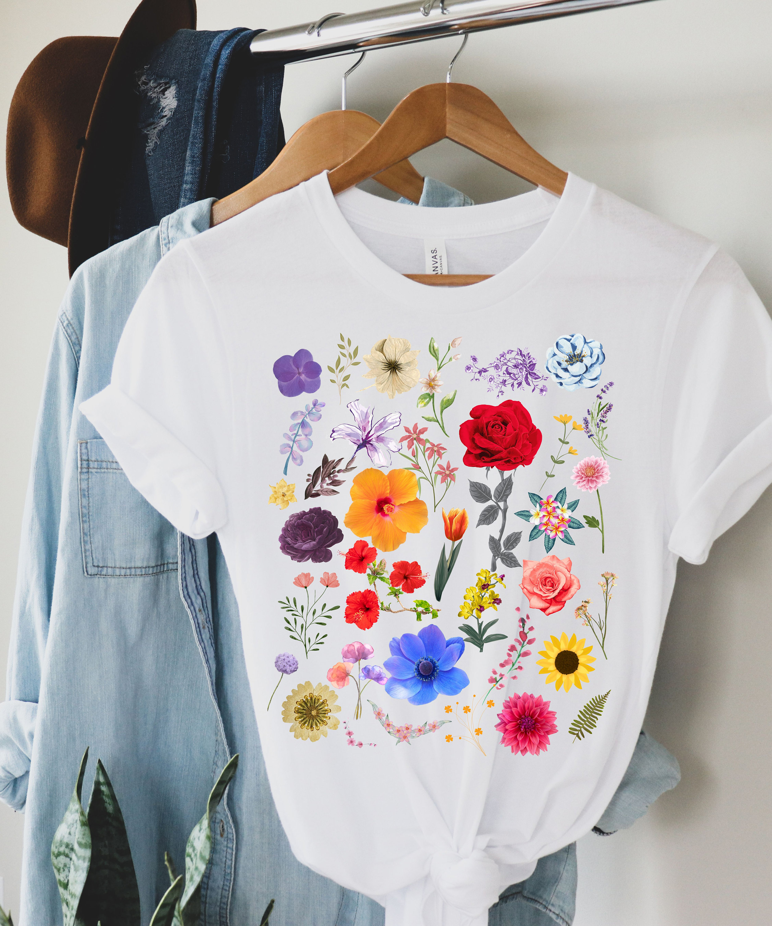 Wildflower Tshirt, Wild Flowers Shirt, Floral Tshirt, Flower Shirt ...