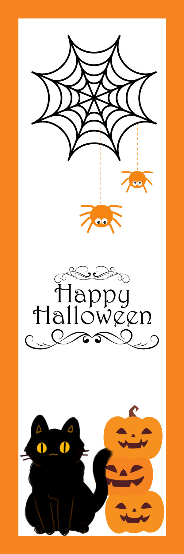 Set of 9 Halloween Bookmarks, Halloween Bookmarks, Digital Bookmarks to ...