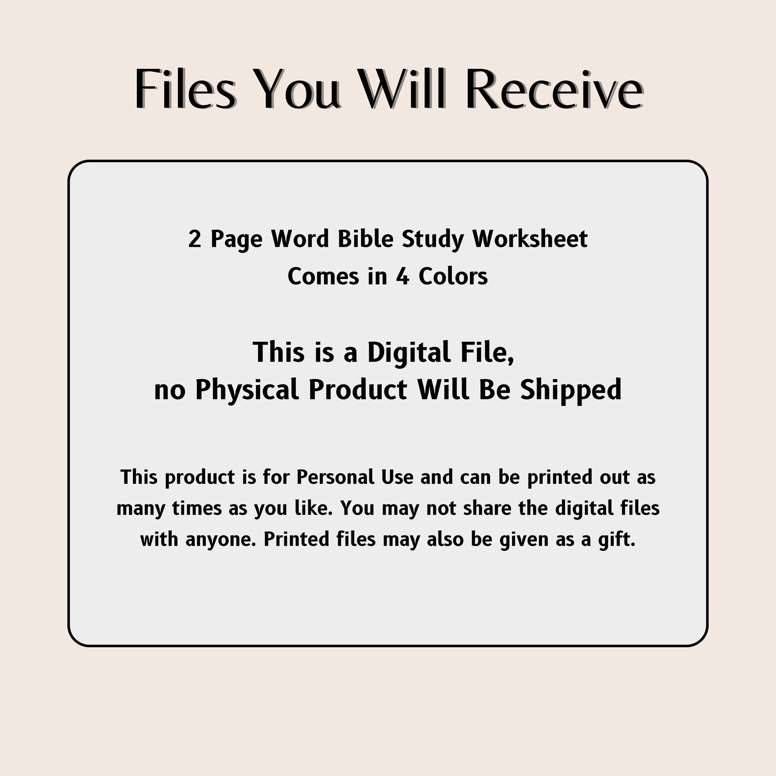 Word Bible Study Template Printable Christian In-depth Scripture Study ...