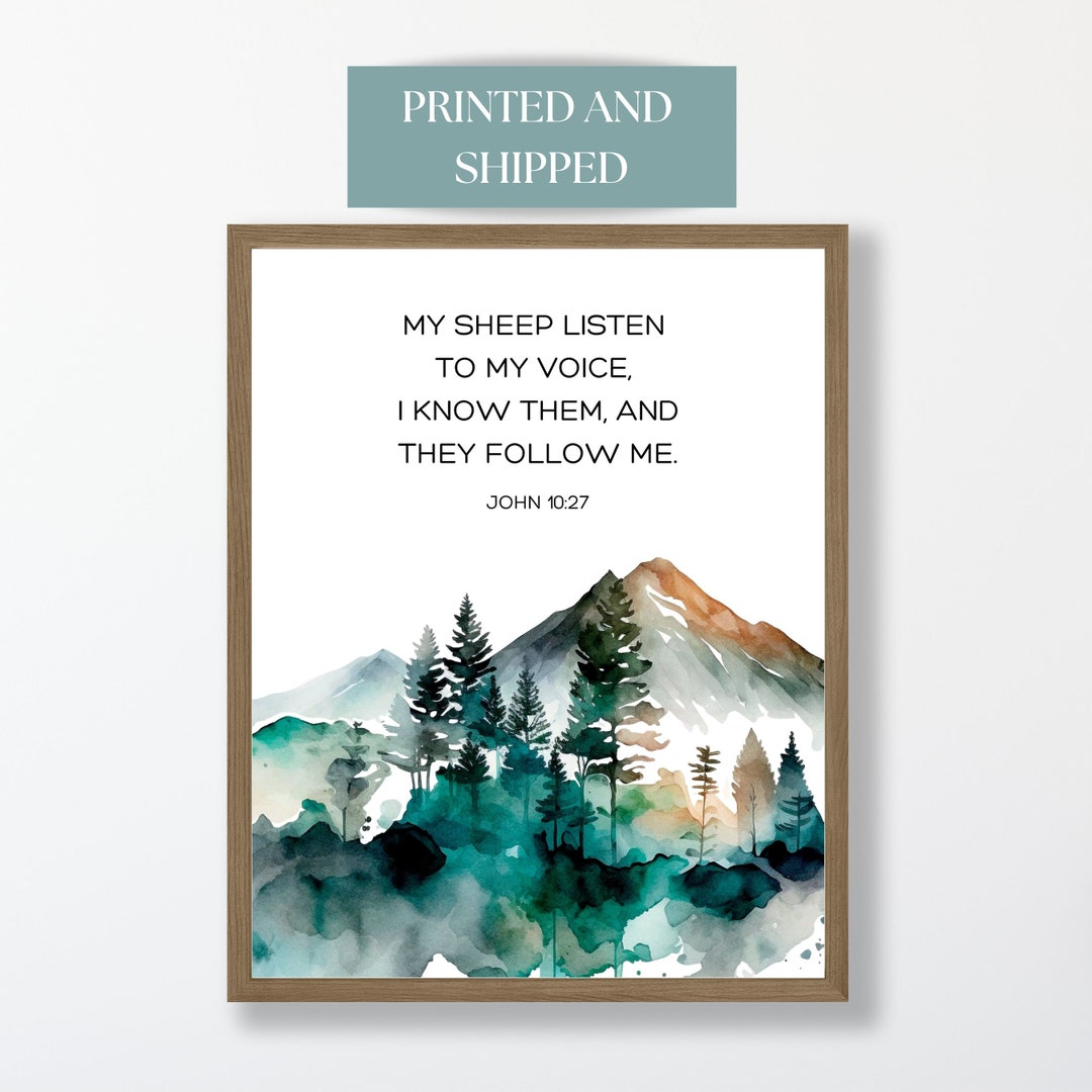 Landscape Art Print Christian Scenery Poster Printed and Shipped Wall ...