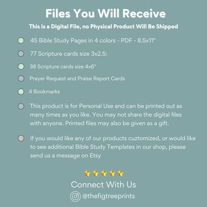 Bible Study Bundle Group Study Worksheet Printable Bible Study Guide ...