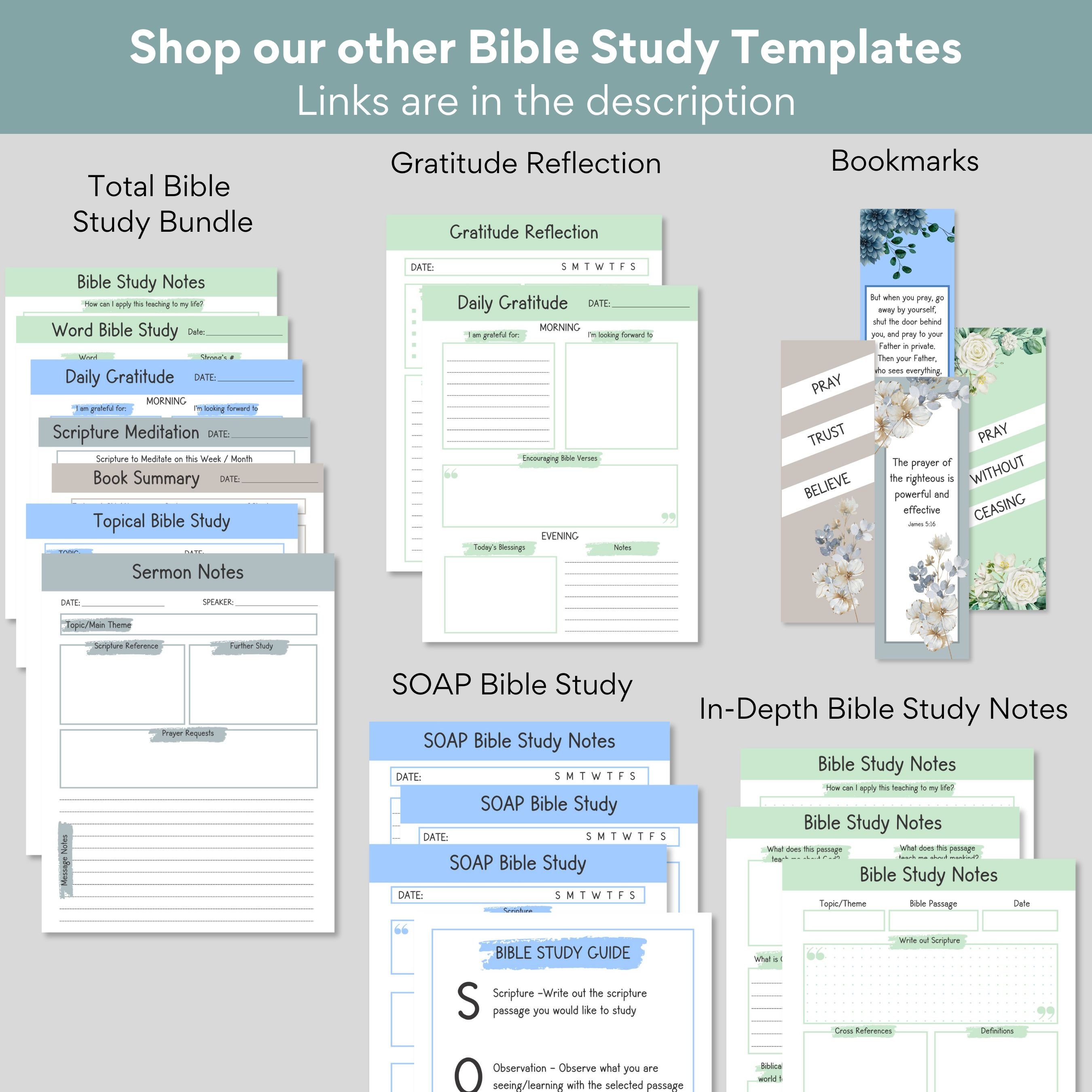 Daily Devotional Printable Planner Christian Quiet Time Devotions ...
