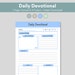 Daily Devotional Printable Planner Christian Quiet Time Devotions ...