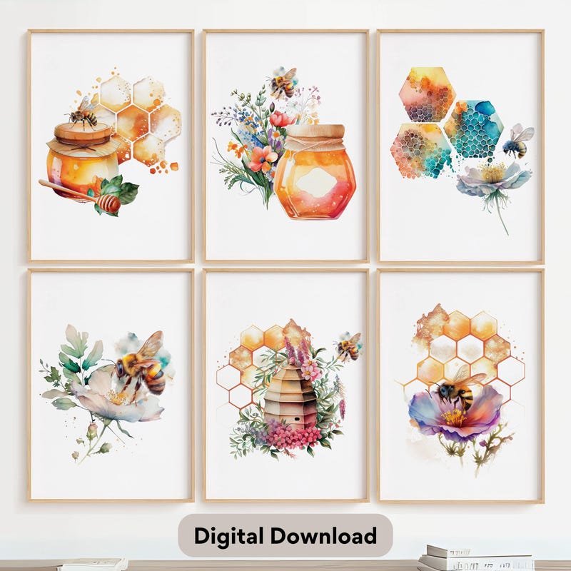 Bee Poster - Etsy